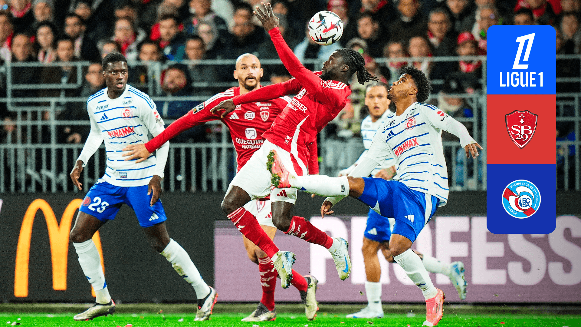 Watch Brest - Strasbourg (French commentary) Live Stream | DAZN CH