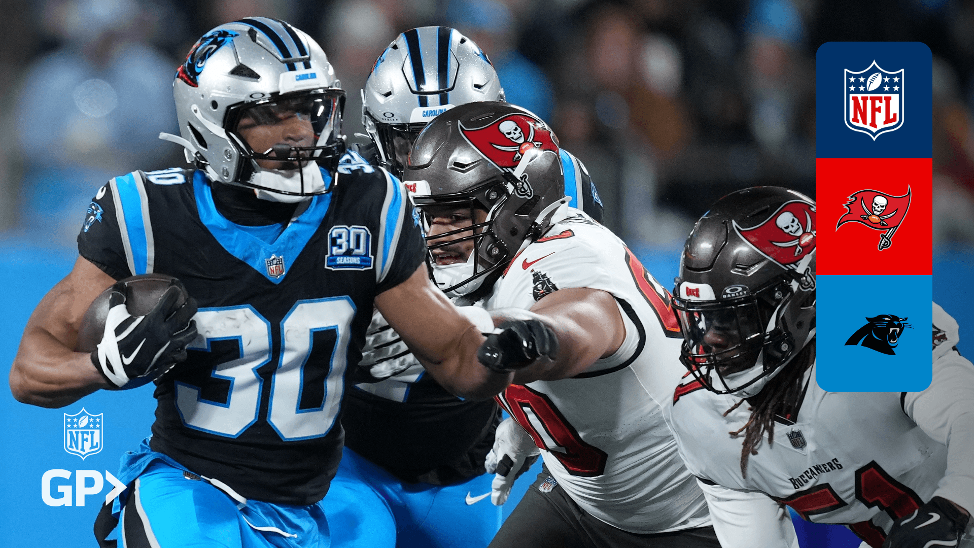 شاهد البث المباشر لـ Buccaneers @ Panthers | DAZN EG