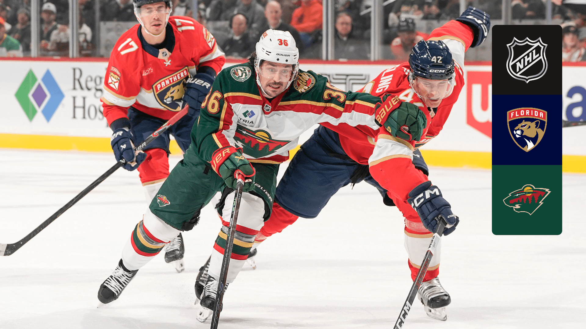 شاهد البث المباشر لـ Panthers @ Wild | DAZN SA