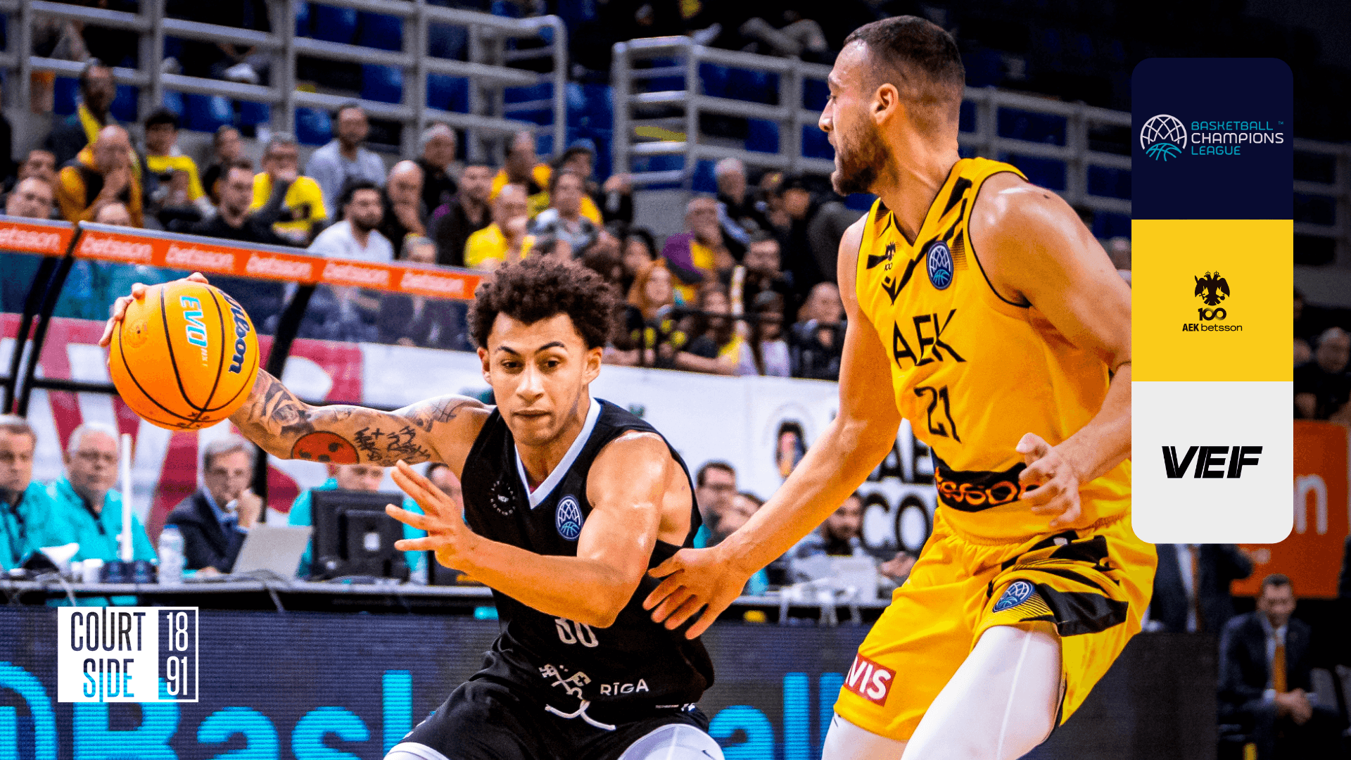 AEK Betsson - VEF Rīga in Diretta Streaming | DAZN IT