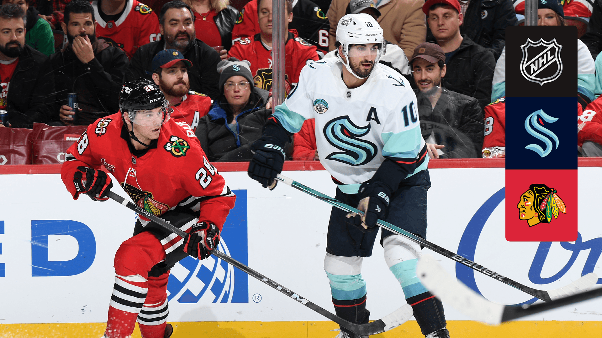 شاهد البث المباشر لـ Kraken @ Blackhawks | DAZN MA