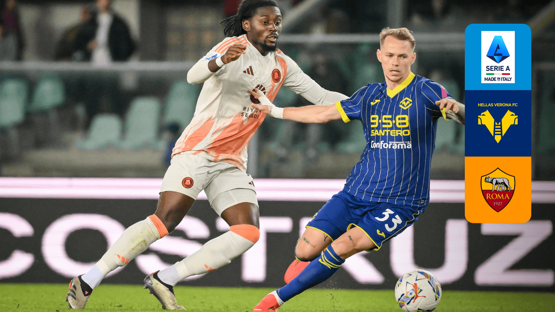 Watch Hellas Verona - Roma (Italian commentary) Live Stream | DAZN DE