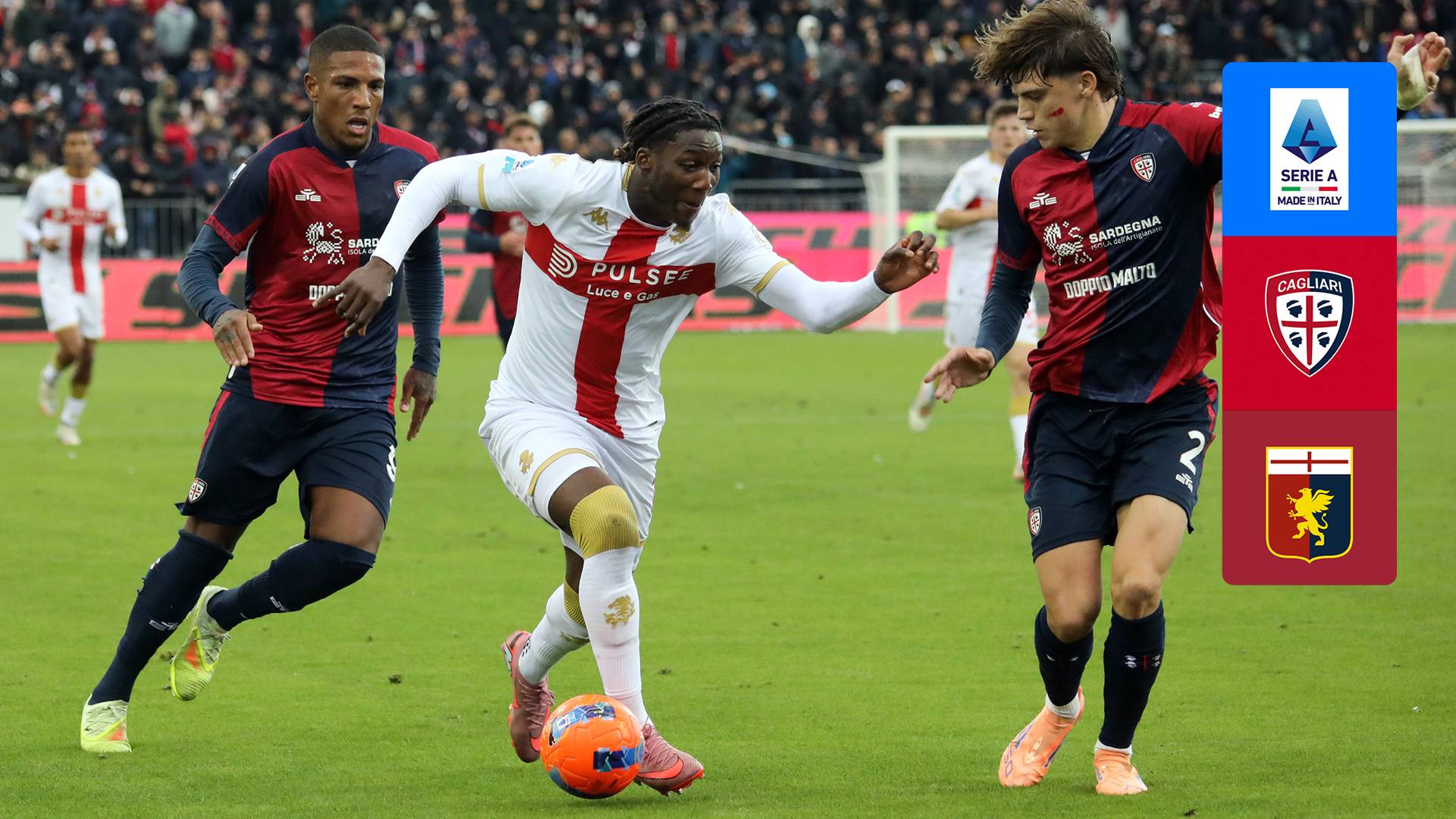 カリアリ vs ジェノア : 第12節 をライブ 中継 | DAZN JP