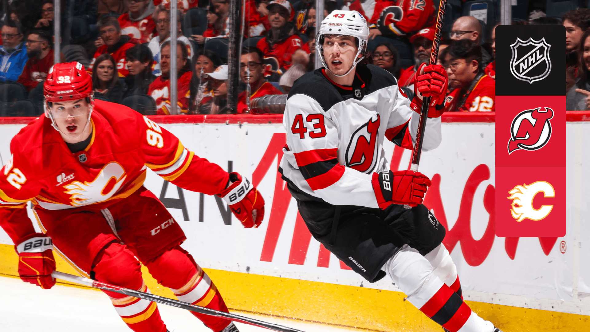 Watch Devils @ Flames Live Stream Online | DAZN ME