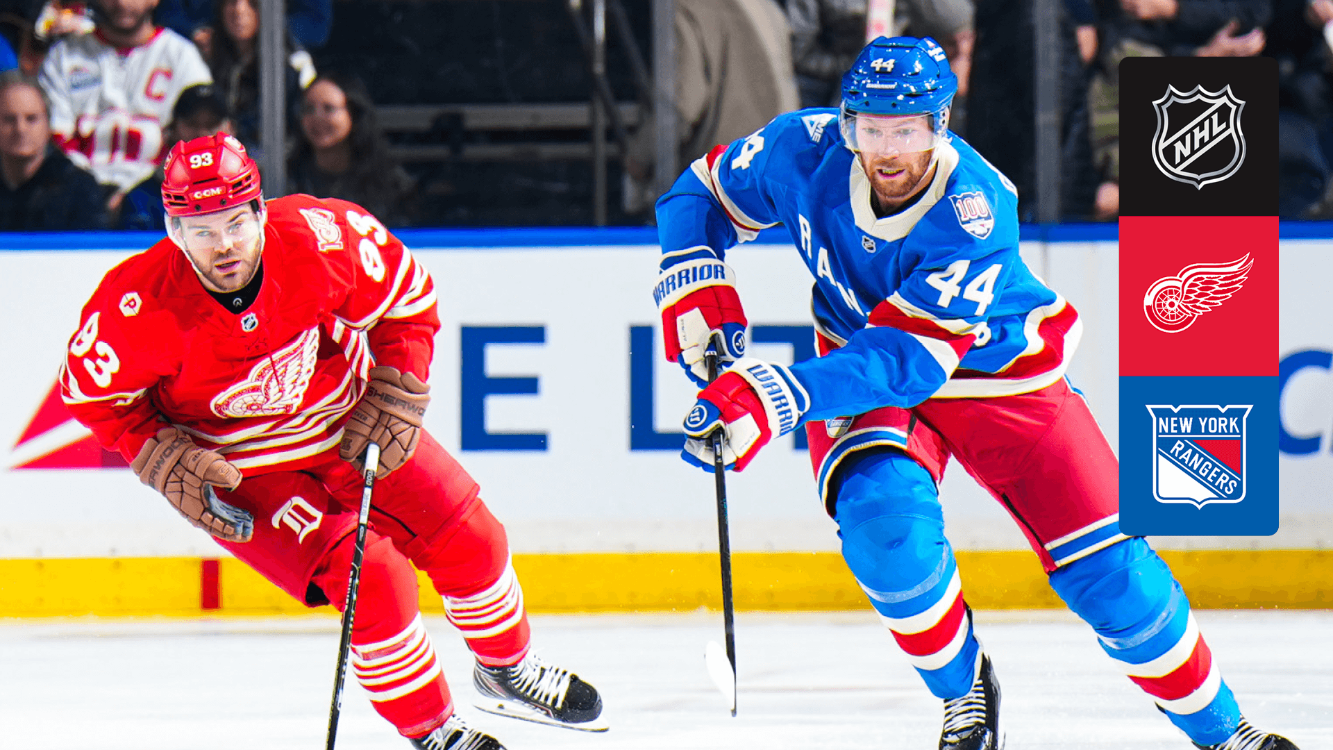 Watch Red Wings @ Rangers Live Stream Online | DAZN ST
