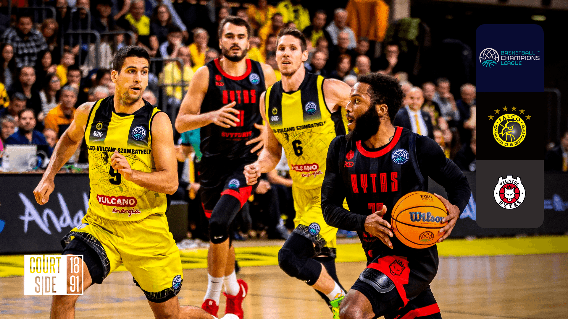 Assista a Falco Vulcano Szombathely x Vilnius Rytas ao vivo | DAZN BR