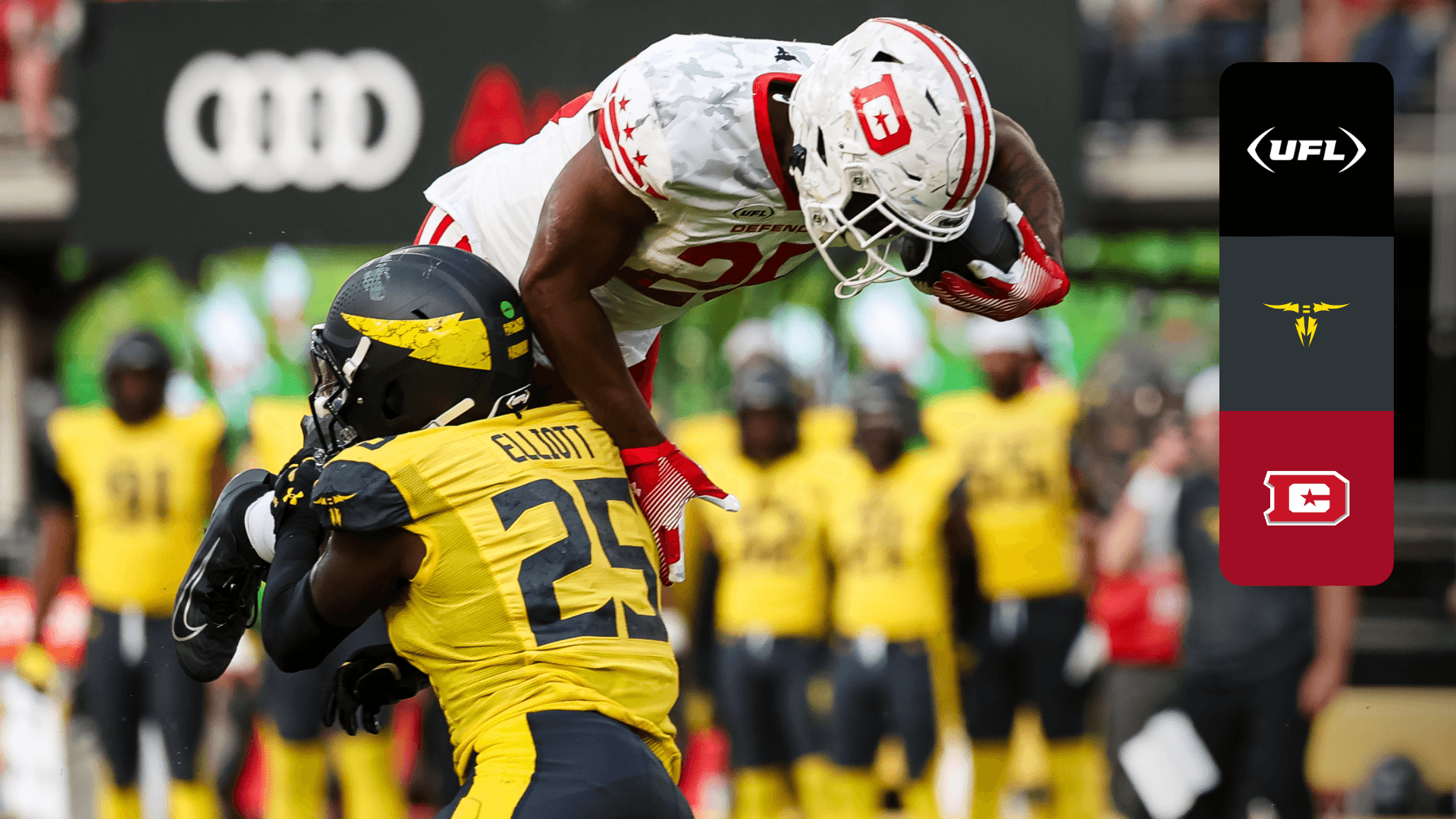 شاهد البث المباشر لـ San Antonio Brahmas @ D.C. Defenders | DAZN JO