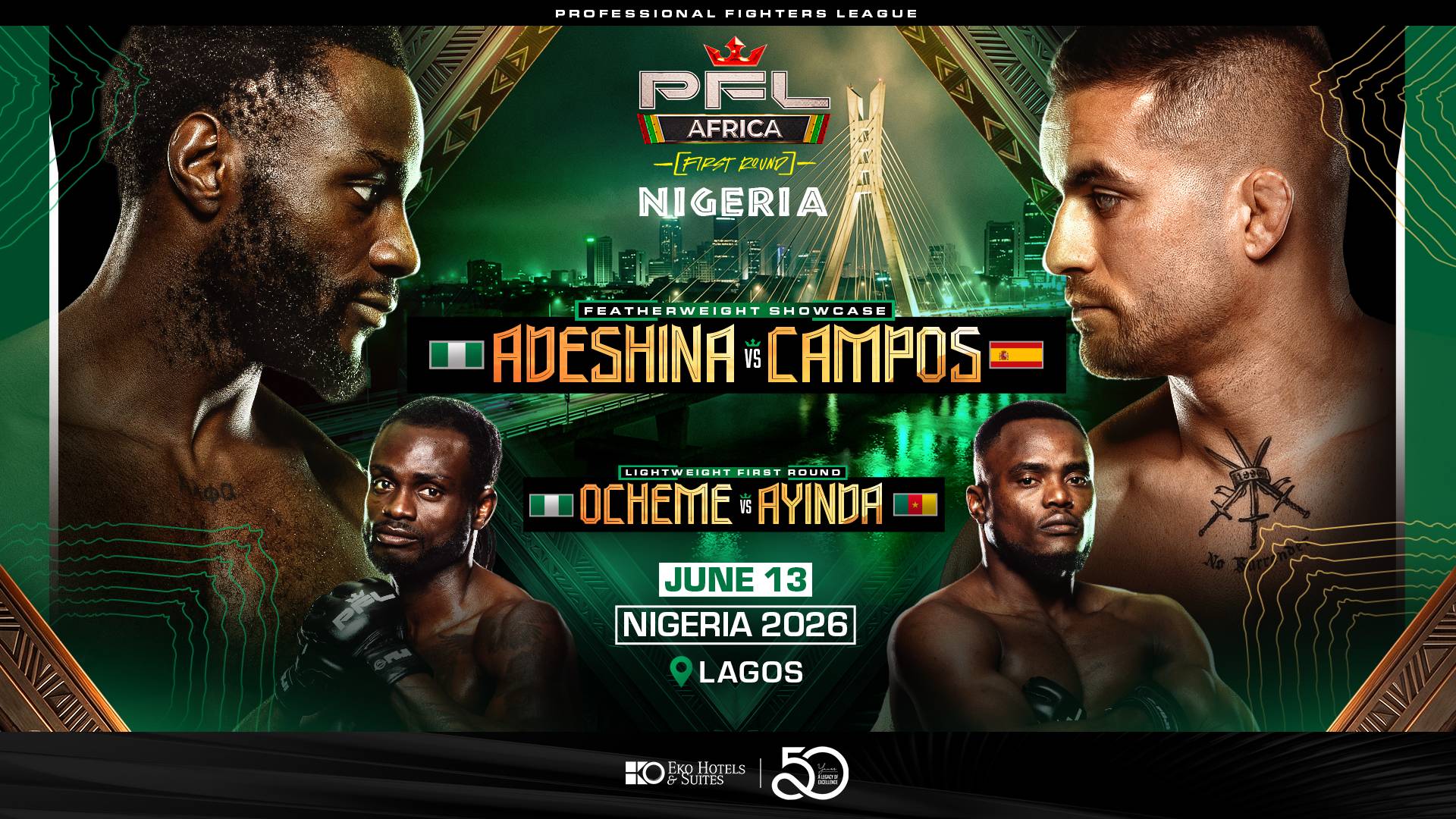 Watch PFL Africa | Lagos (Quarter-final) Live Stream Online | DAZN LI