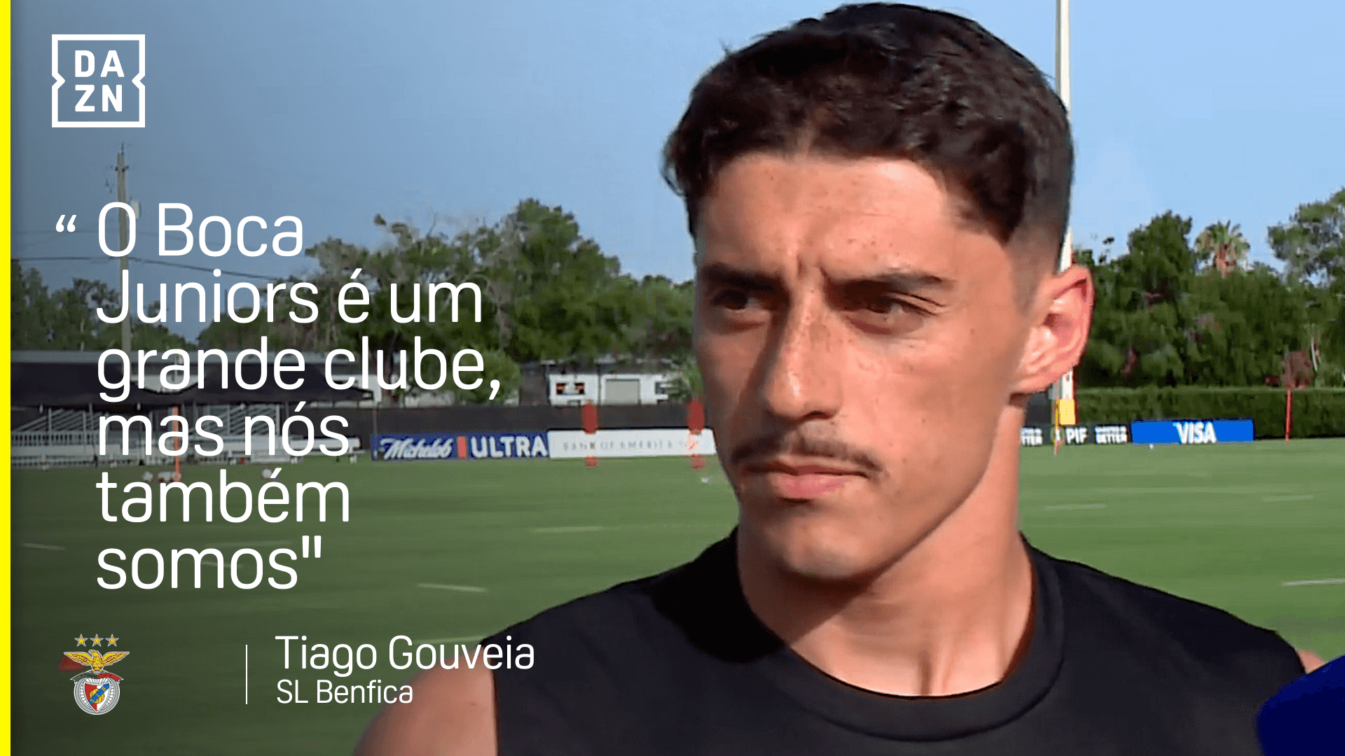 Ver: Tiago Gouveia aponta à vitória do SL Benfica frente ao Boca Juniors em Direto | DAZN PT