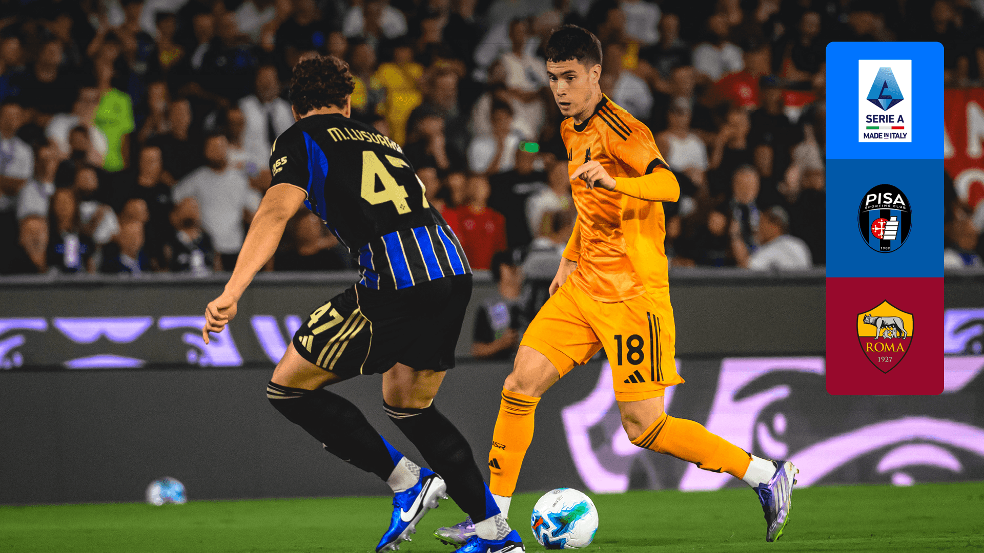 Watch Pisa v Roma Live Stream Online | DAZN JP