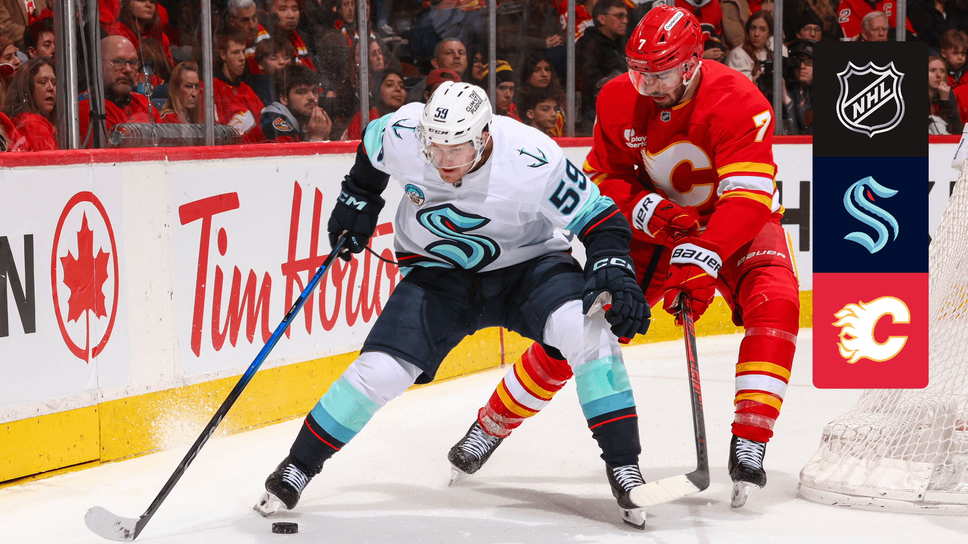 Kraken vs. Flames in Diretta Streaming | DAZN IT