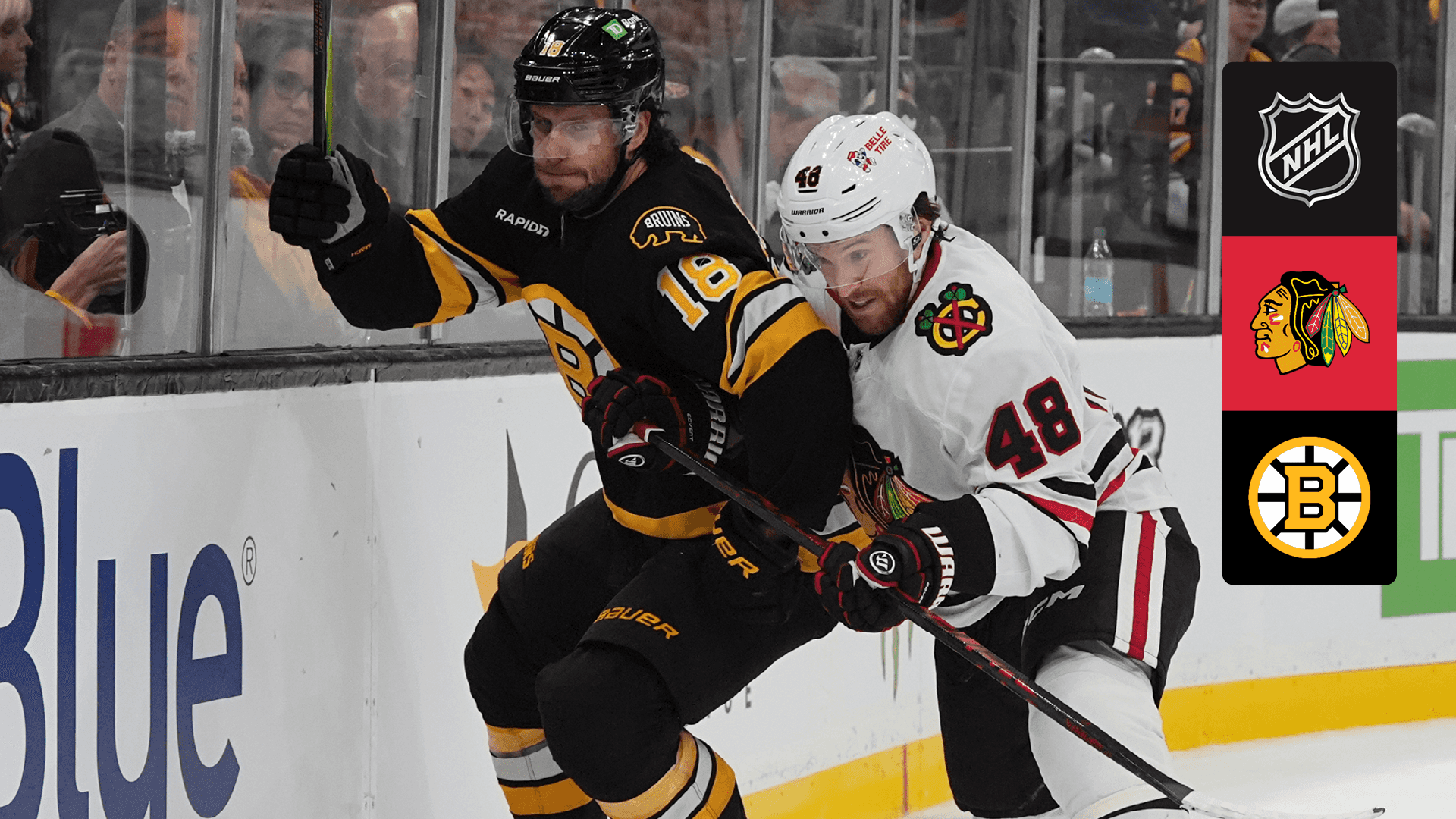 شاهد البث المباشر لـ Blackhawks @ Bruins (Away Broadcast) | DAZN MA