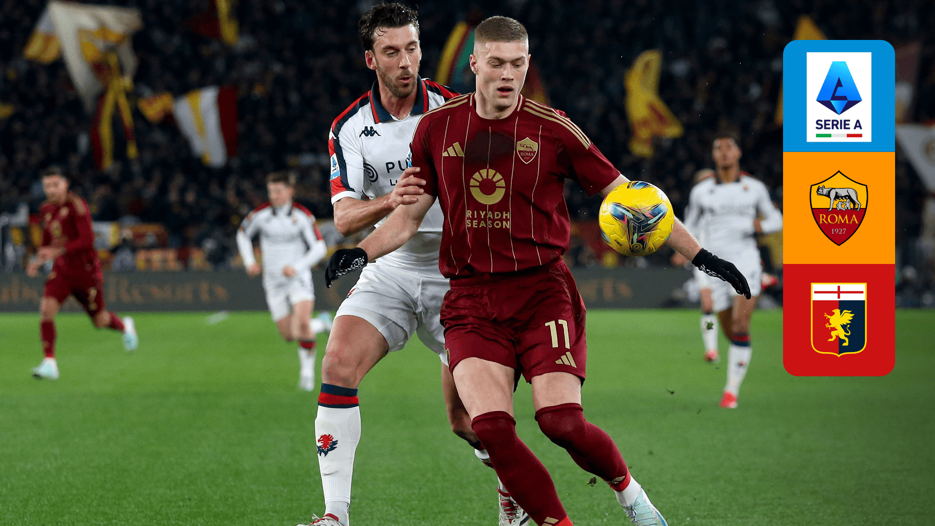 Watch Roma - Genoa (Italian commentary) Live Stream | DAZN DE
