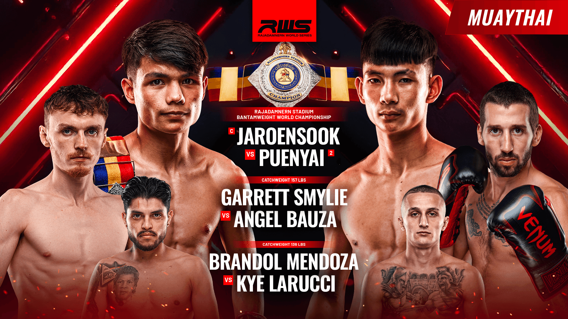Watch RWS Bantamweight World Championship: Jaroensook vs. Puenyai Live ...
