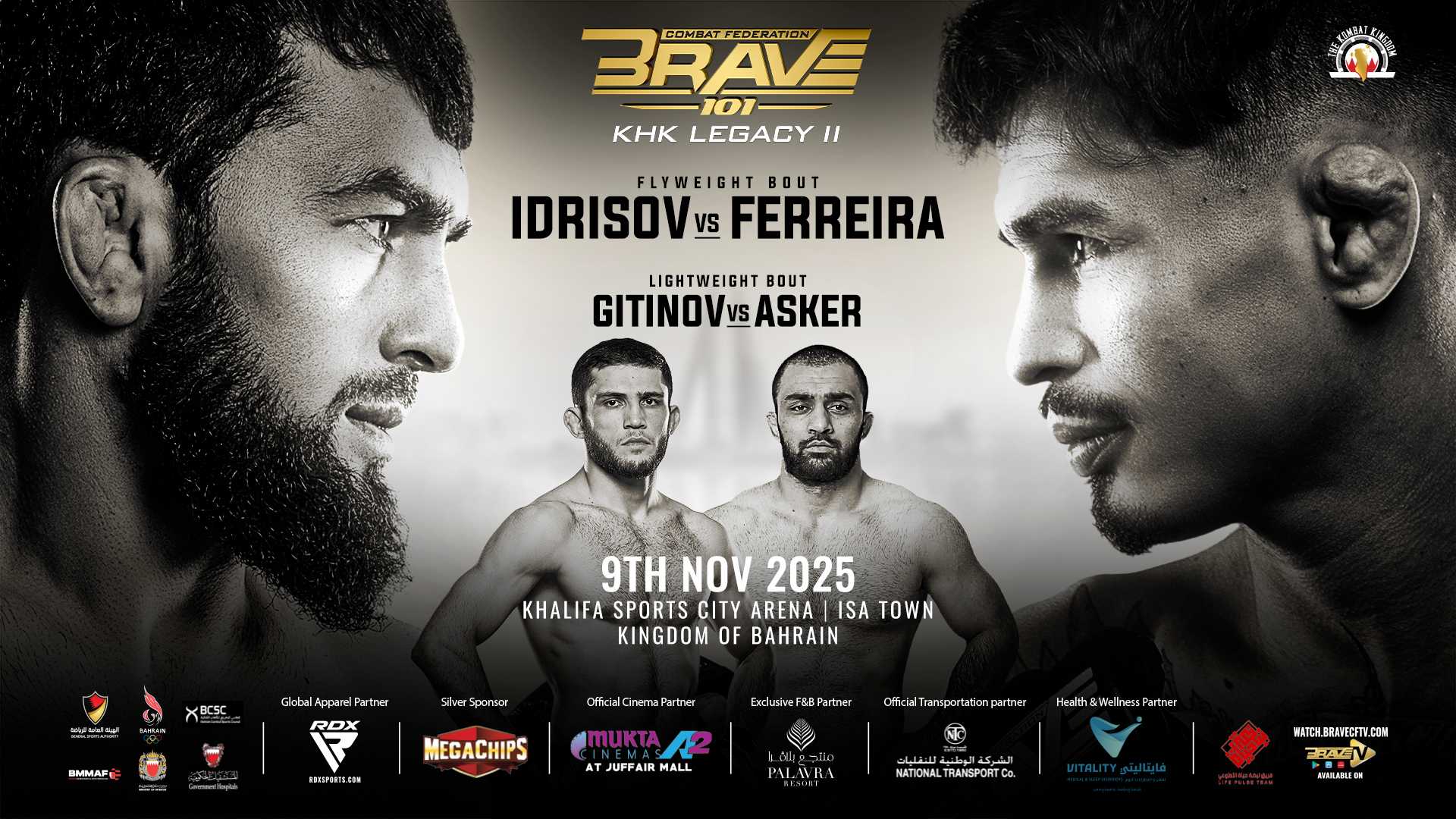 Brave CF 101 | Bahrain Live Stream | Jetzt Anmelden | DAZN CH