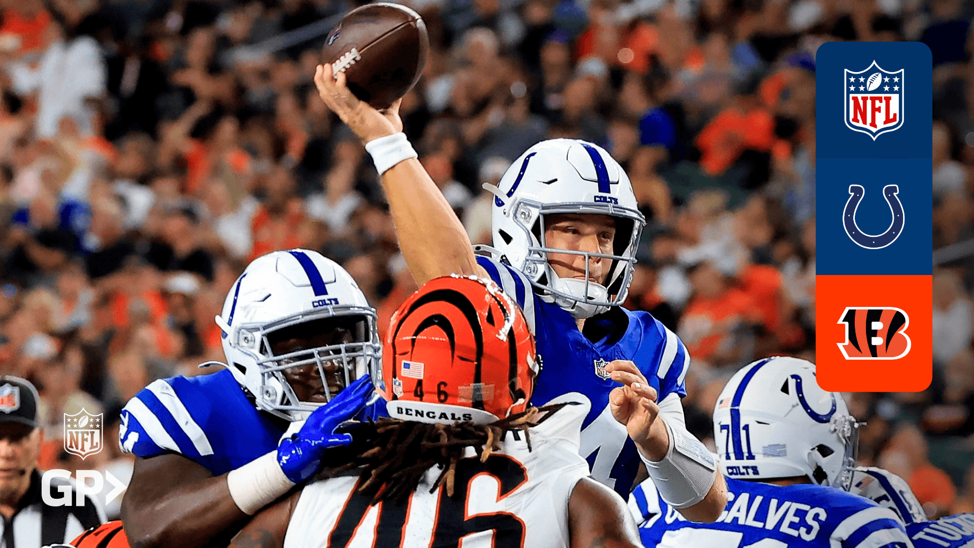 شاهد البث المباشر لـ Colts @ Bengals | DAZN EG