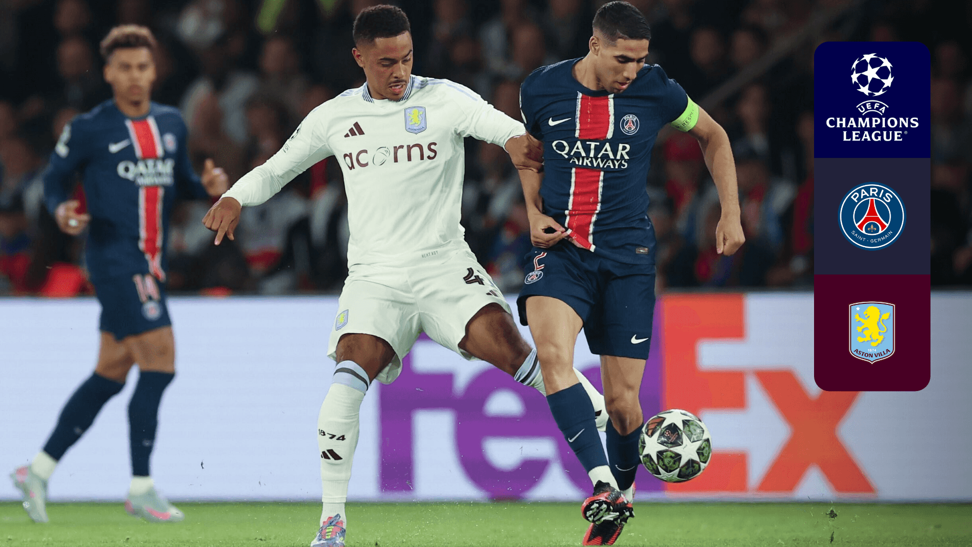 Watch PSG - Aston Villa | Quarter-final (Leg 1) Live Stream | DAZN LU