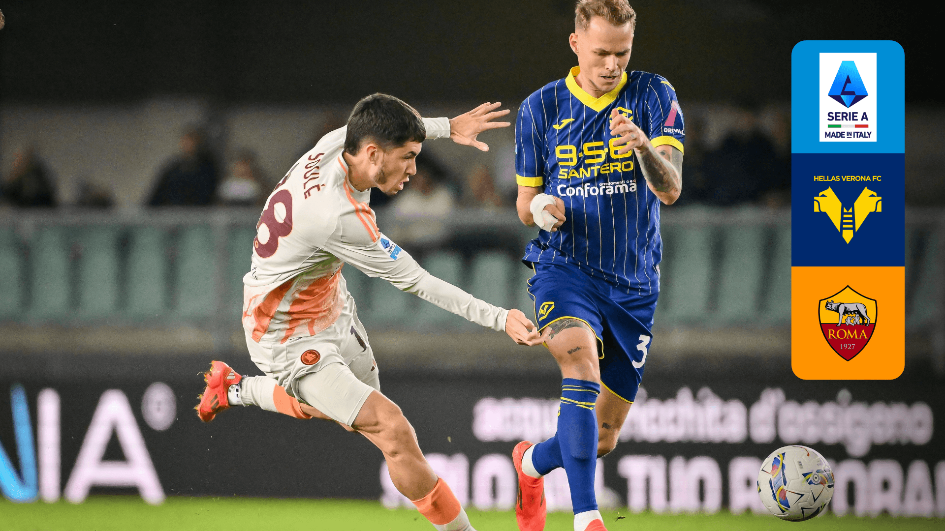 Watch Hellas Verona - Roma Live Stream | DAZN DE
