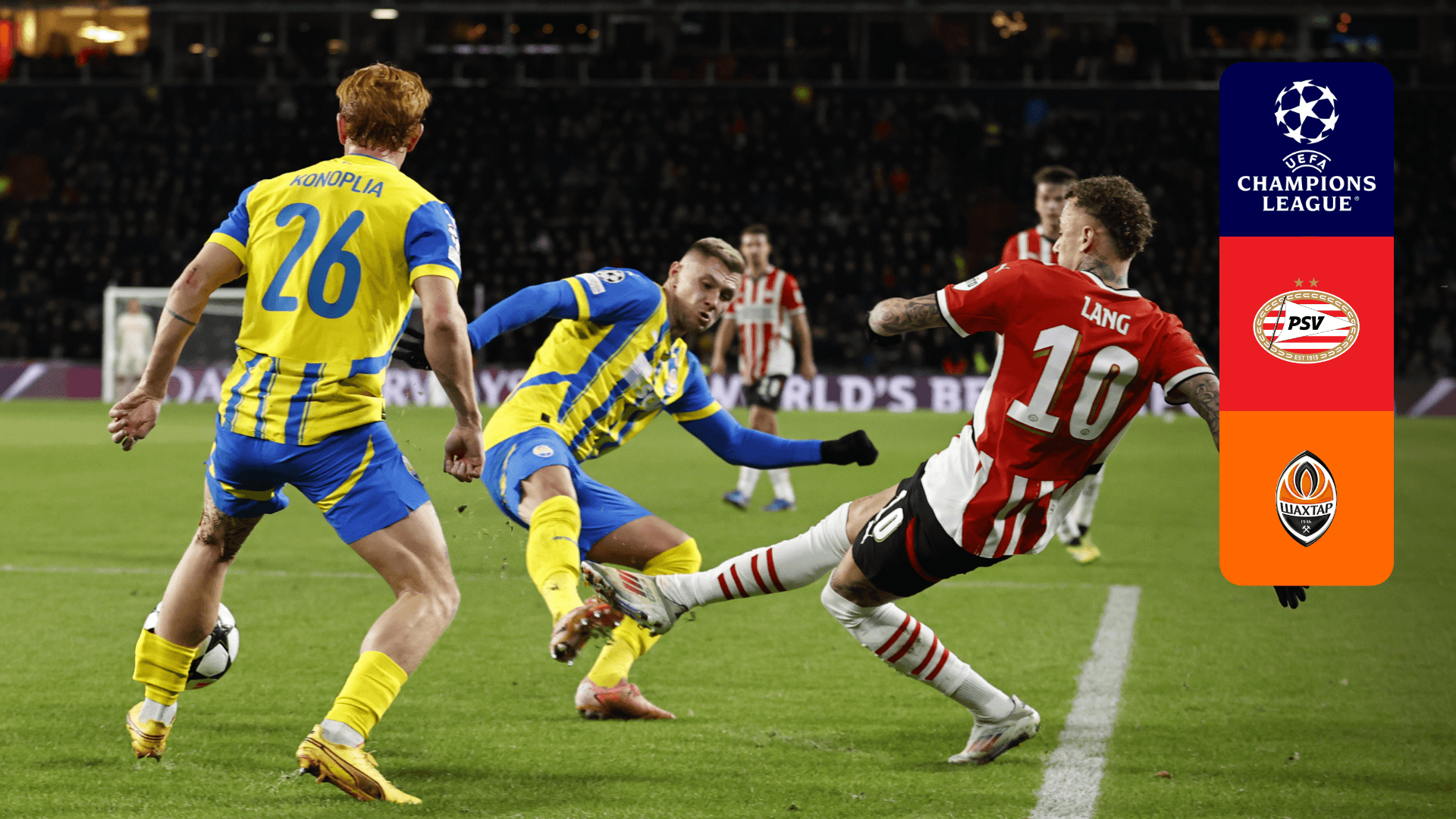 Watch Eindhoven - Shakhtar Donetsk Live Stream | DAZN DE