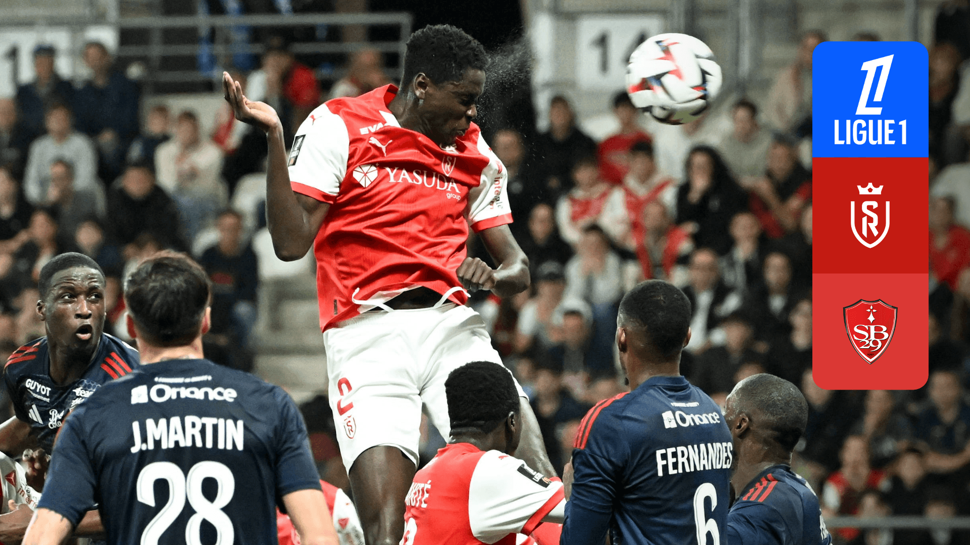 Watch Reims - Brest (French commentary) Live Stream | DAZN CH