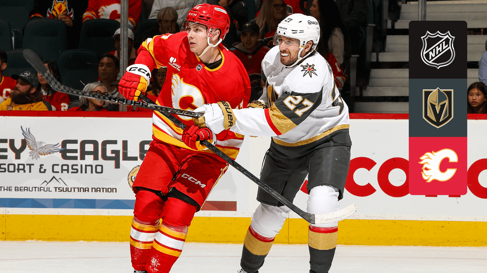 Watch Golden Knights @ Flames (Away Broadcast) Live Stream Online | DAZN RE