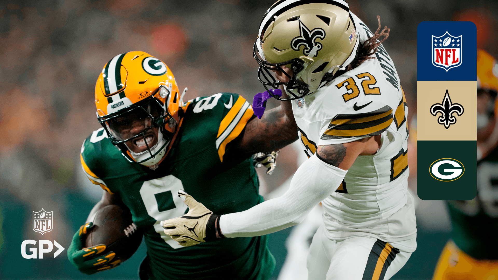 Watch Saints @ Packers Live Stream | DAZN QA