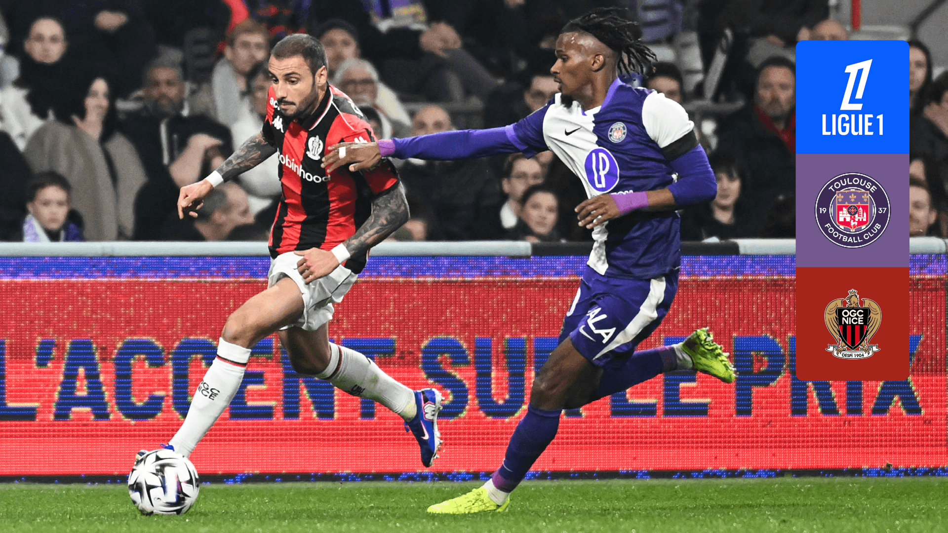 Regardez les diffusions en direct de Toulouse - Nice | DAZN BE