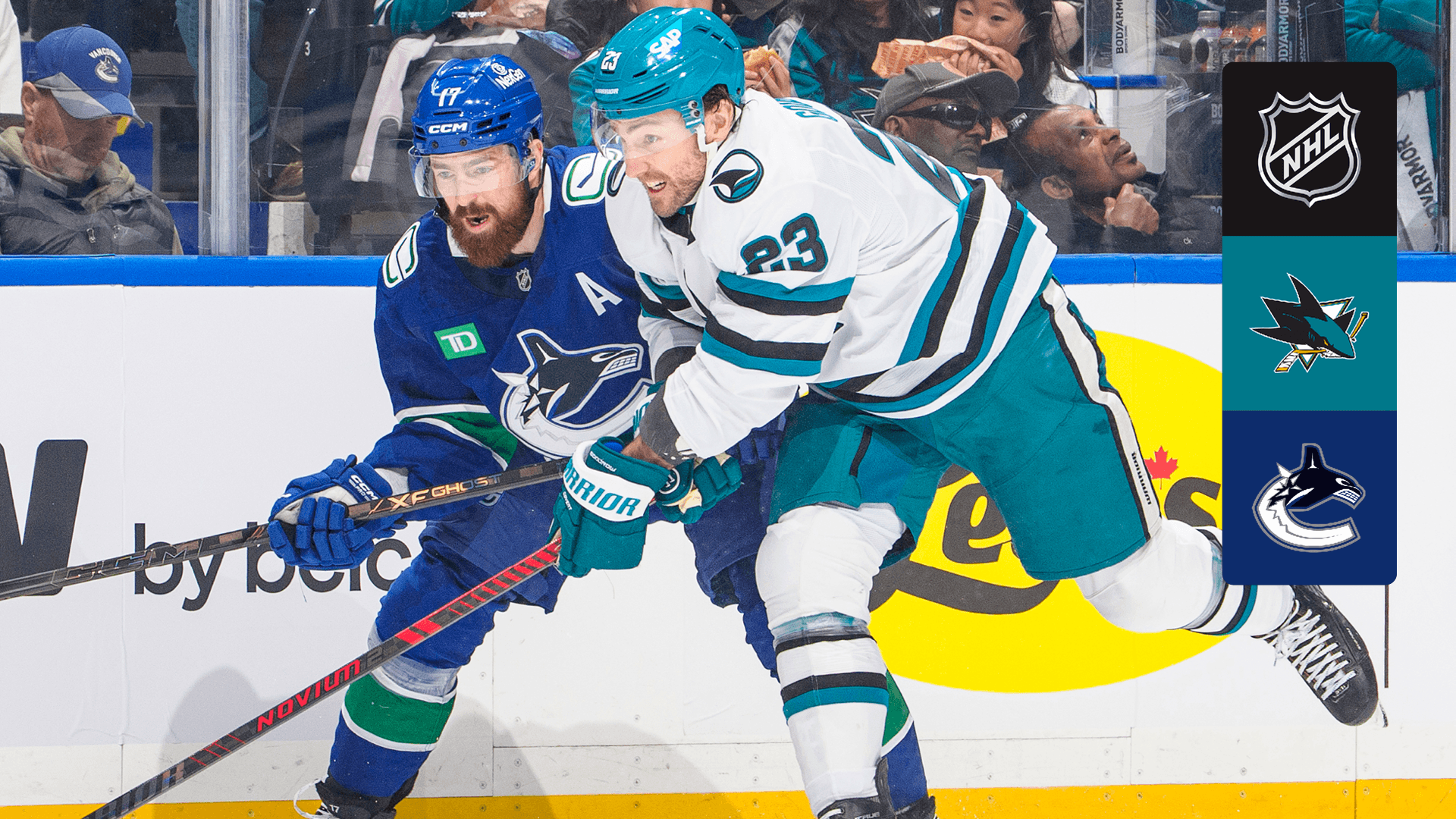 شاهد البث المباشر لـ Sharks @ Canucks | DAZN SA