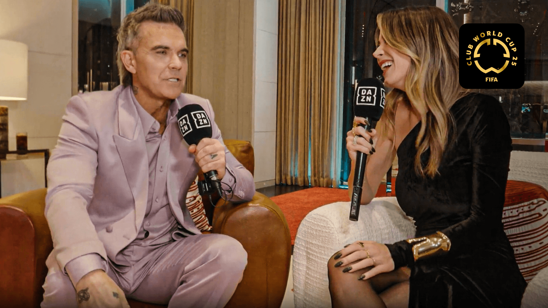 Watch Robbie Williams: 'If I'm on Stage I'm Trying to be Lionel Messi ...