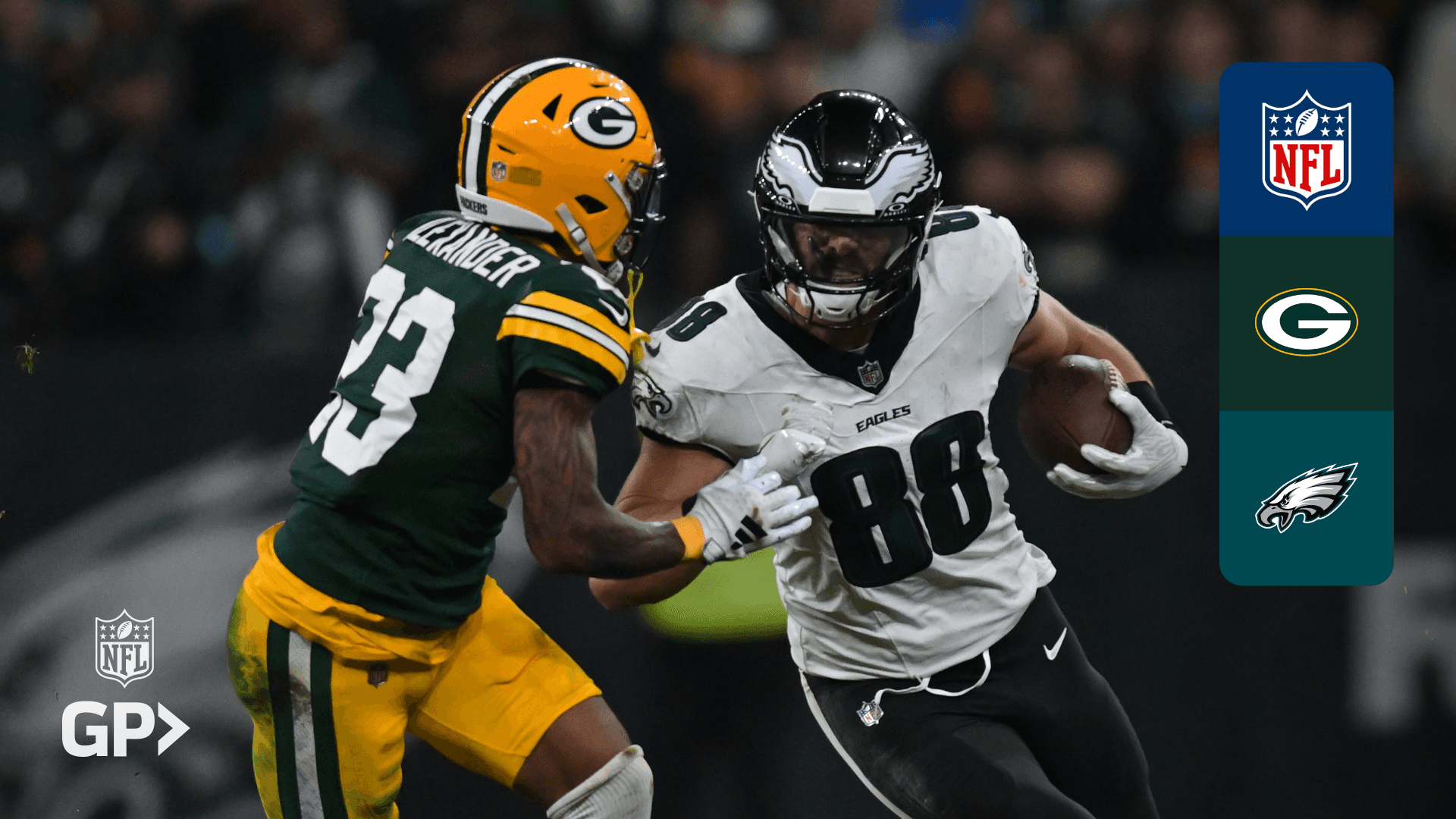 Watch Packers @ Eagles: Game in 40 Online | DAZN JO