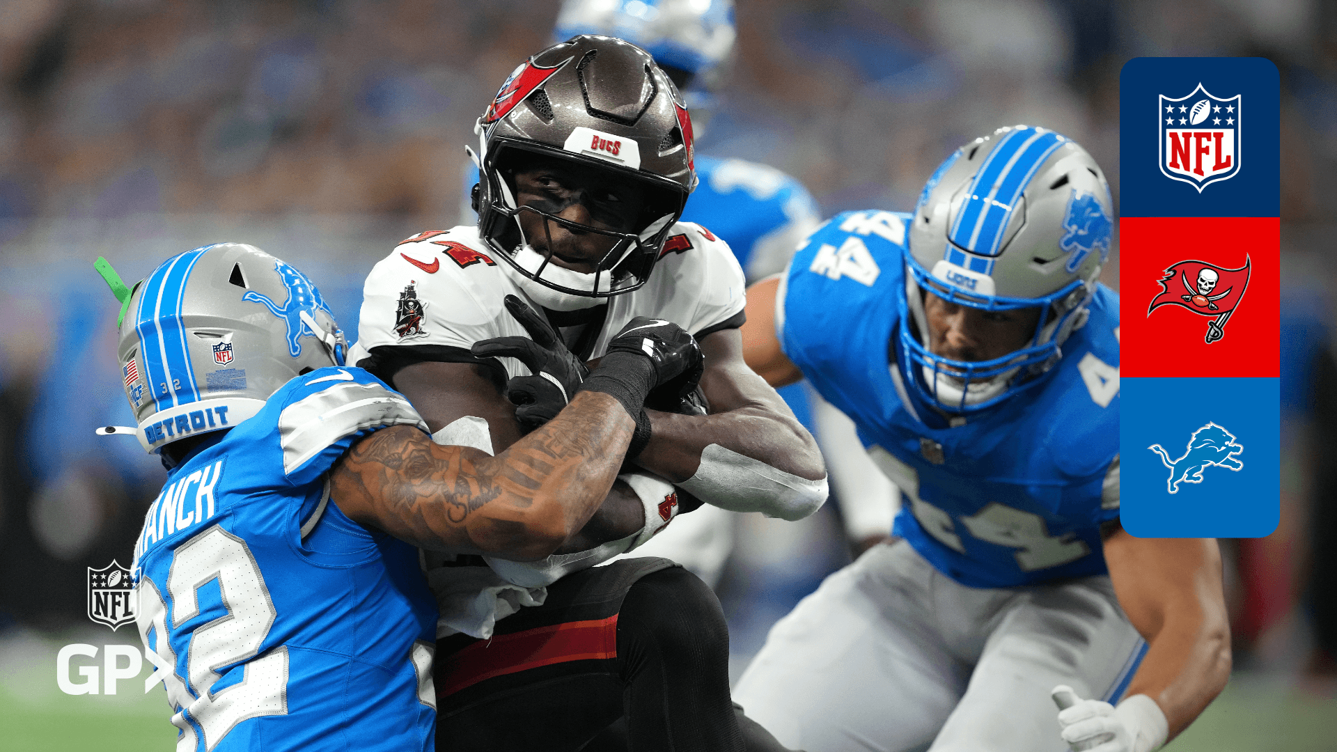 Watch Buccaneers @ Lions Live Stream | DAZN QA