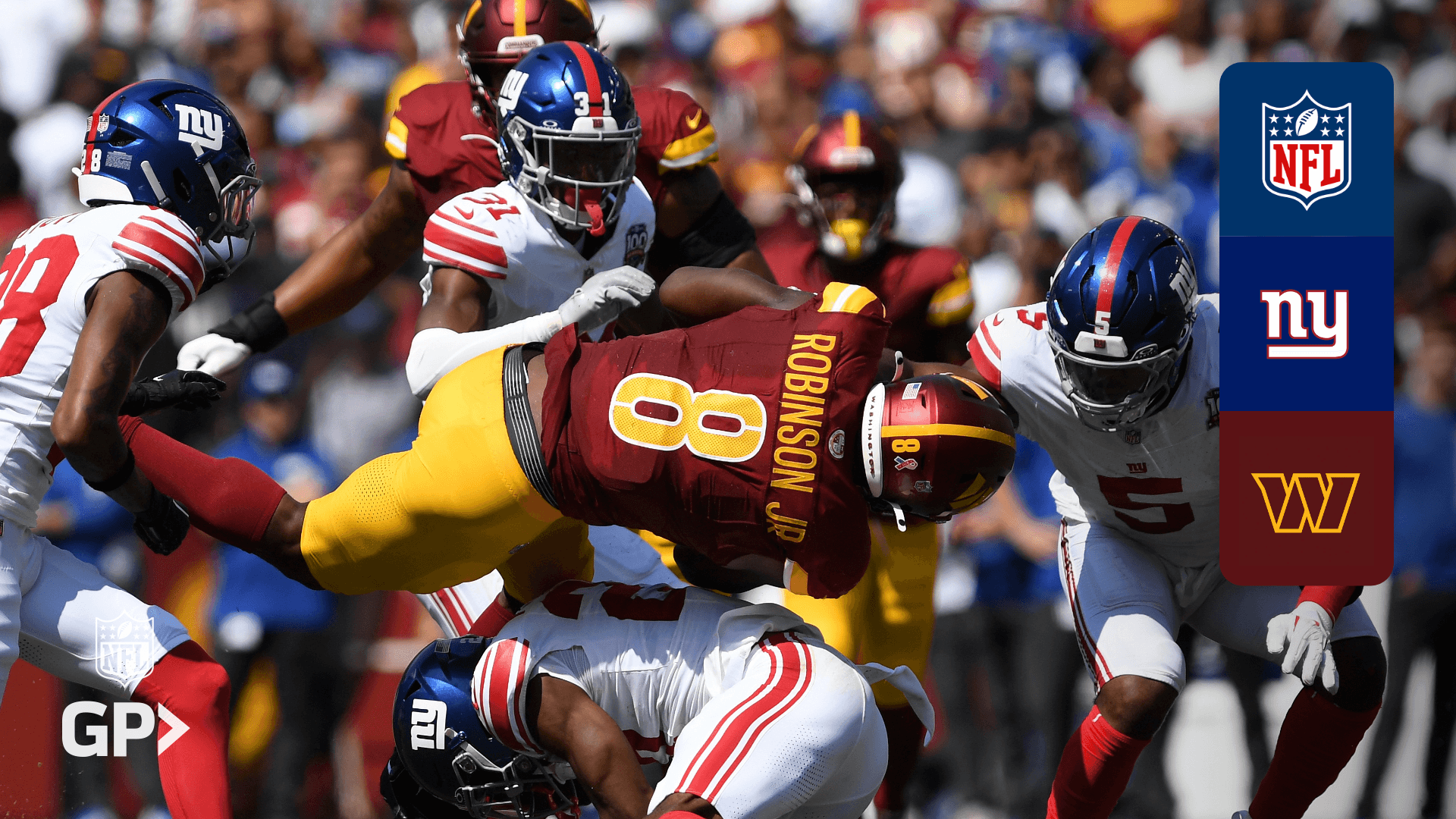 Ve Giants - Commanders Online | DAZN MX