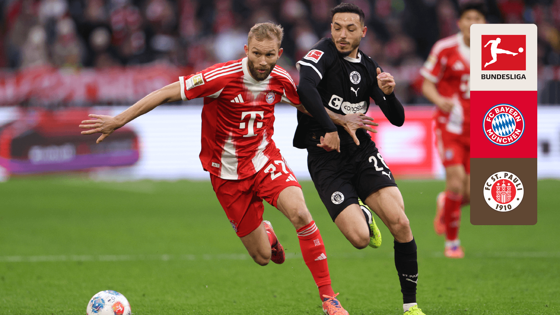Watch Late Bayern Comeback Causes Heartbreak for St. Pauli Highlights Online | DAZN JO