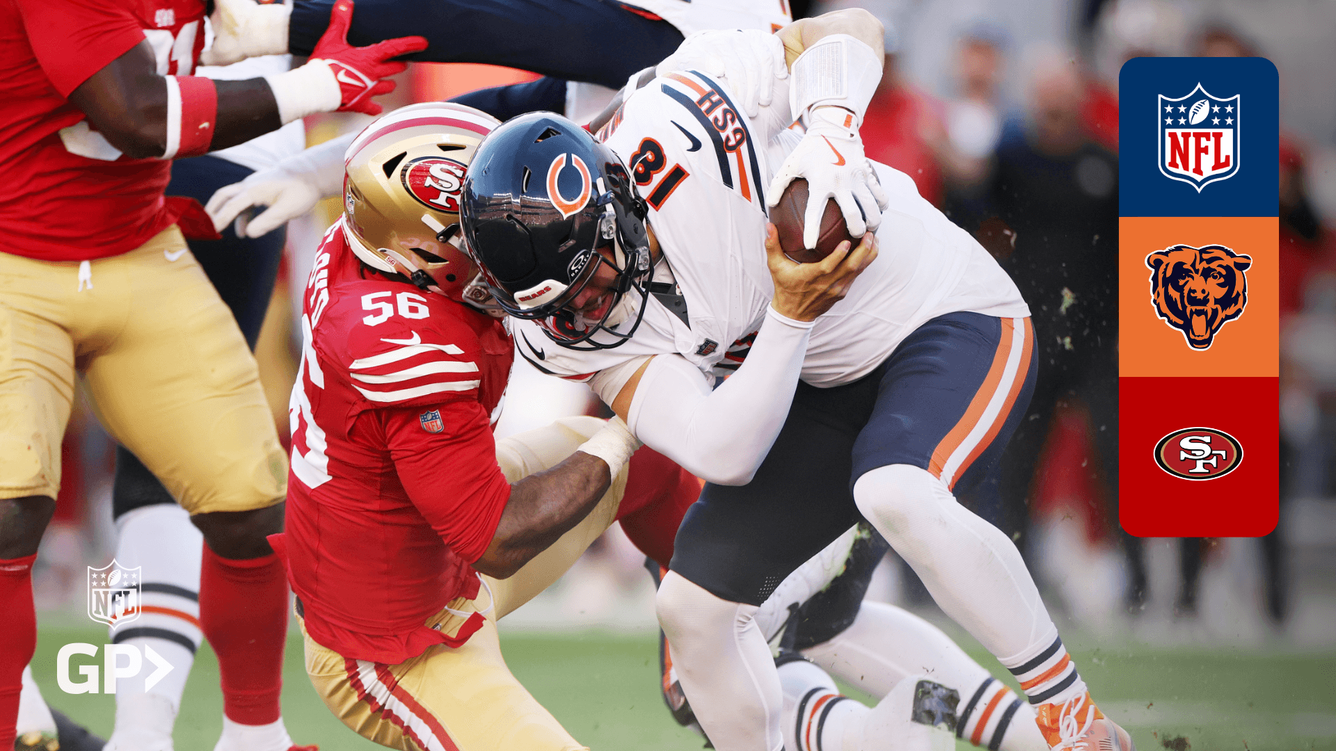 Assista a Bears @ 49ers (narração em português) ao vivo | DAZN BR