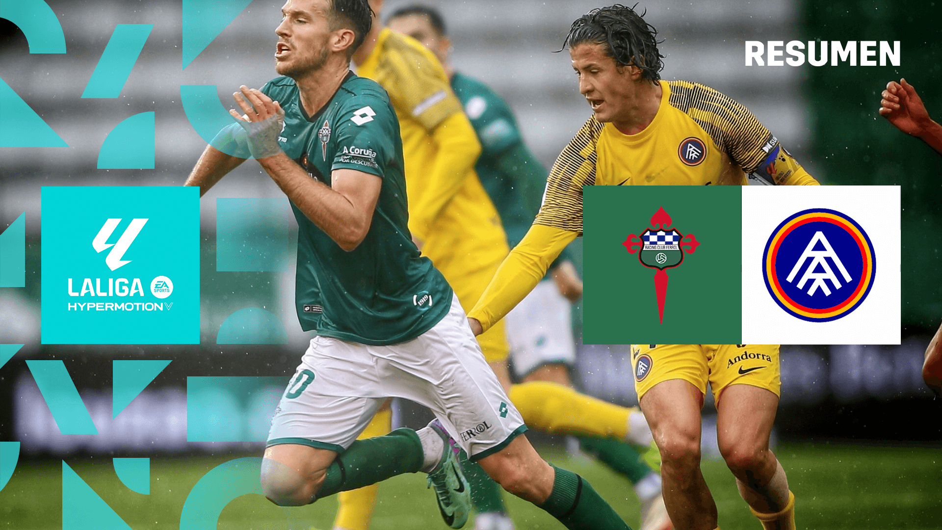 Watch Racing Club de Ferrol - FC Andorra (Highlights) Live Stream | DAZN ES