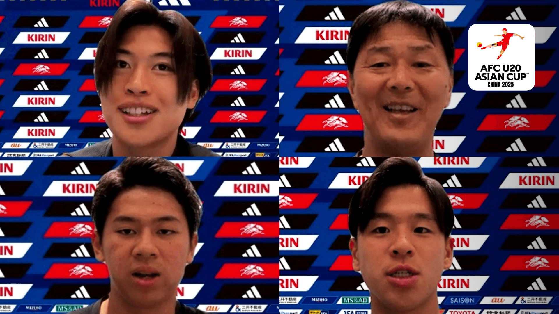 Watch Japan's U20 national team comments by coaches and players Online ...