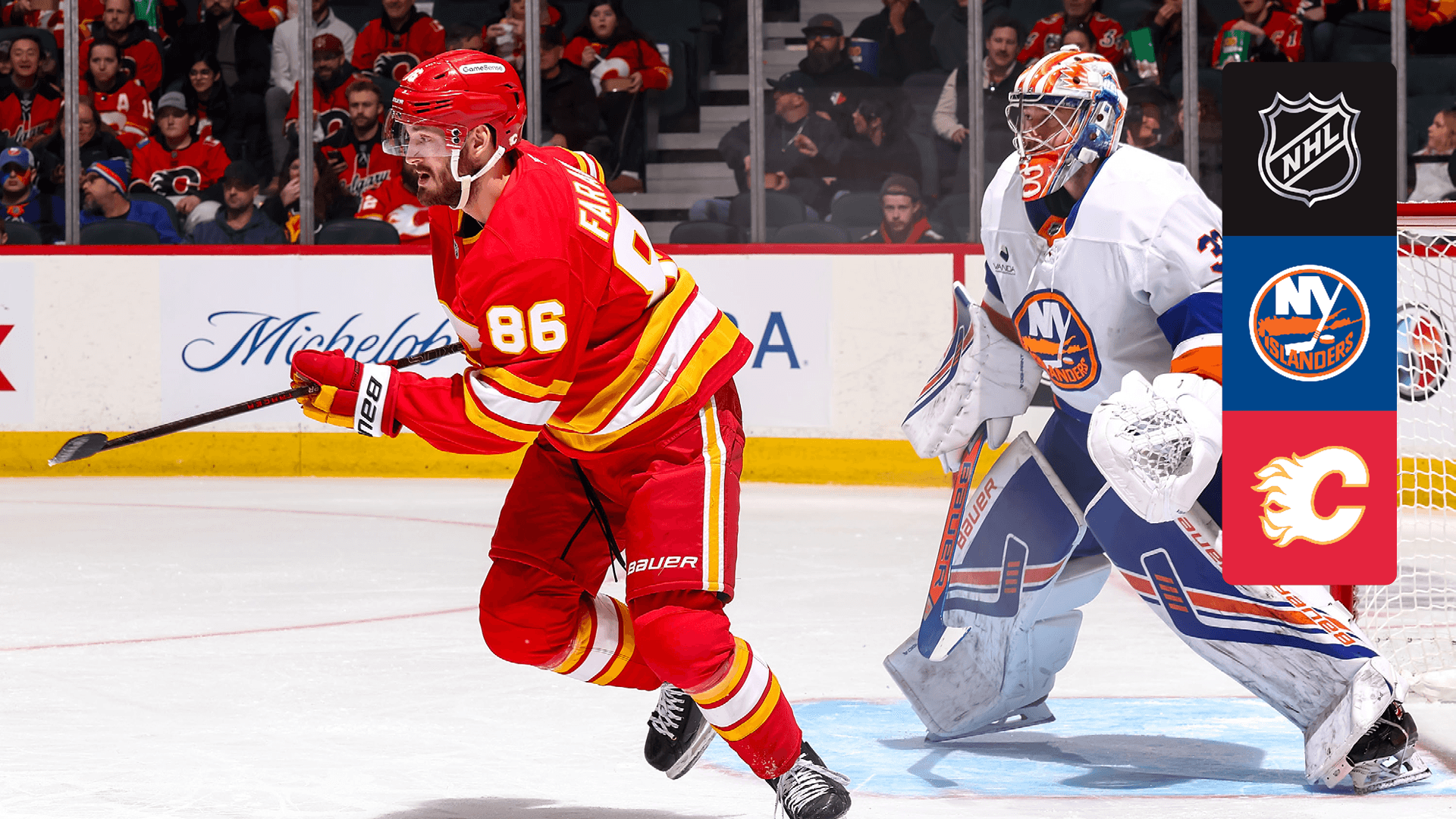 Watch Islanders @ Flames Live Stream Online | DAZN TH