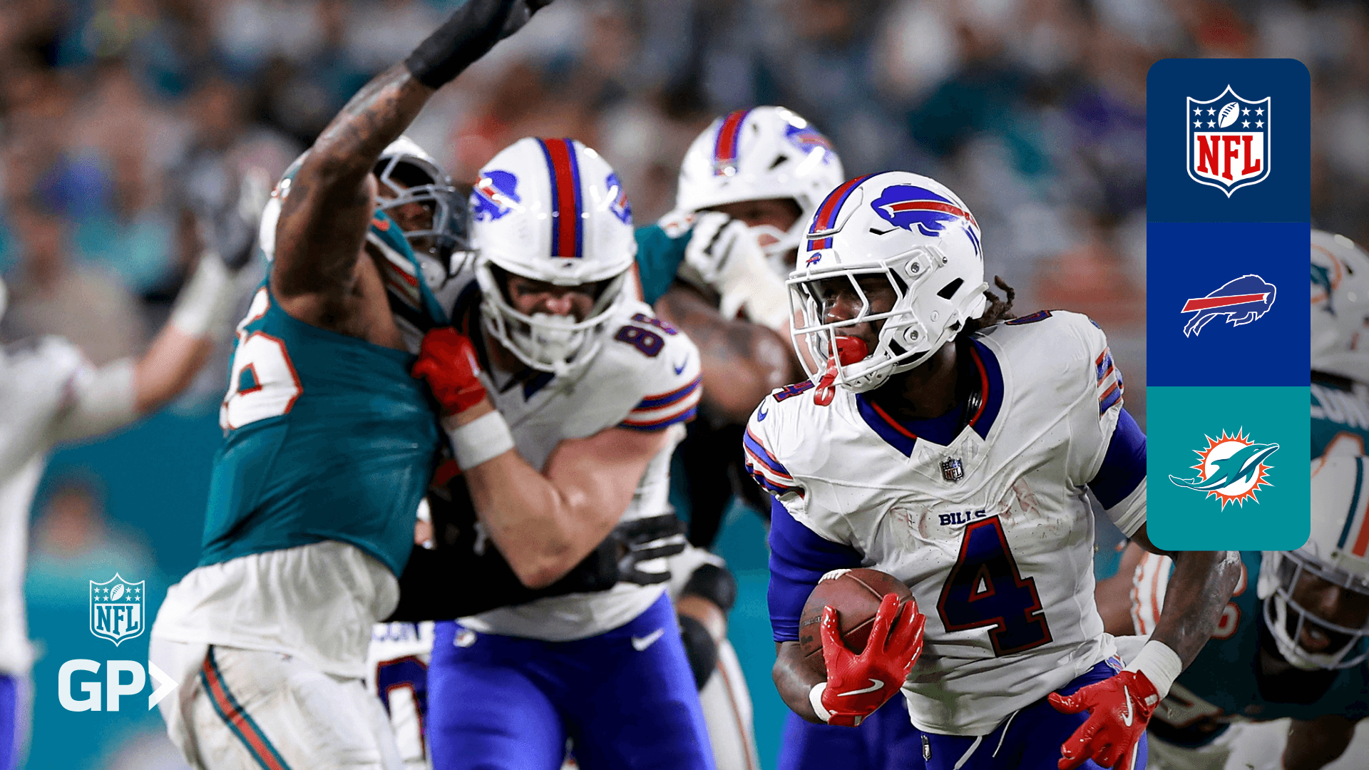 Watch Bills @ Dolphins (Prime Vision with Next Gen Stats) Live Stream | DAZN HK