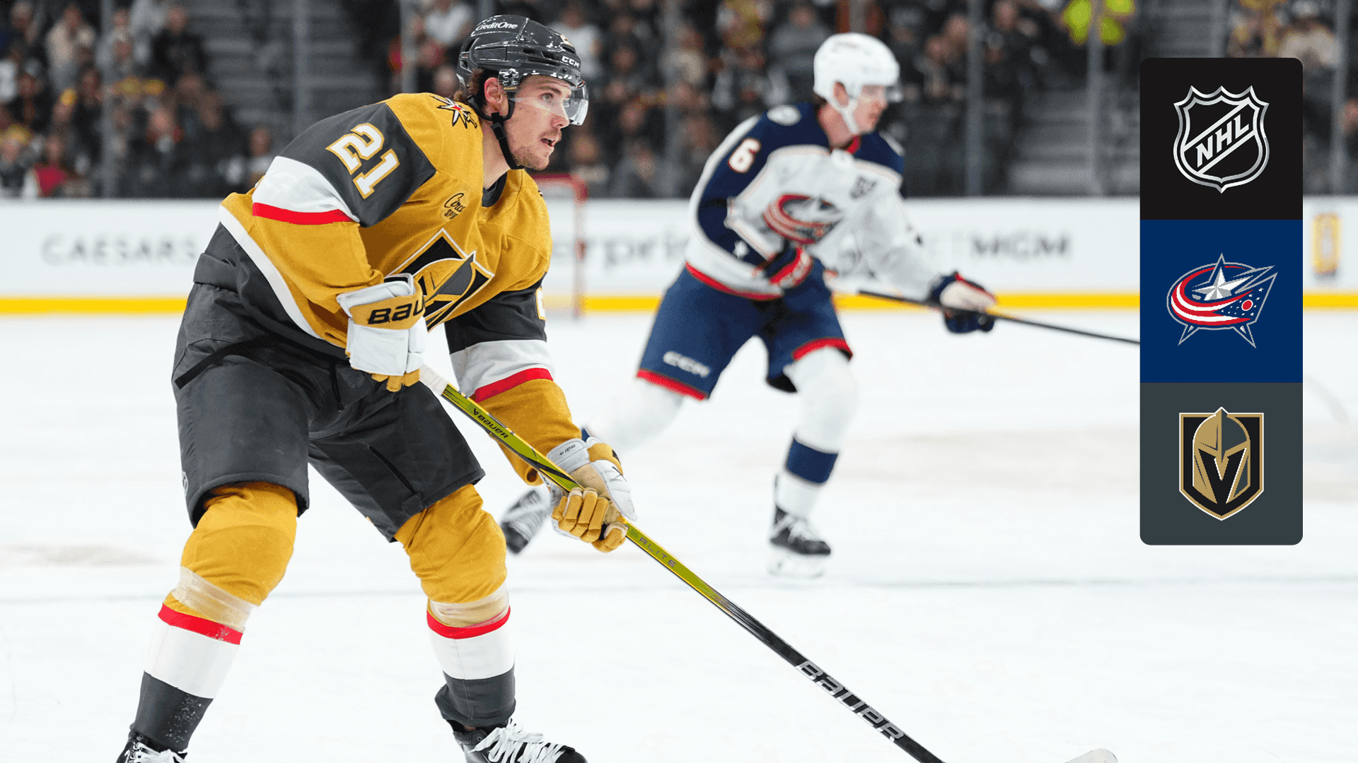 شاهد البث المباشر لـ Blue Jackets @ Golden Knights | DAZN SA