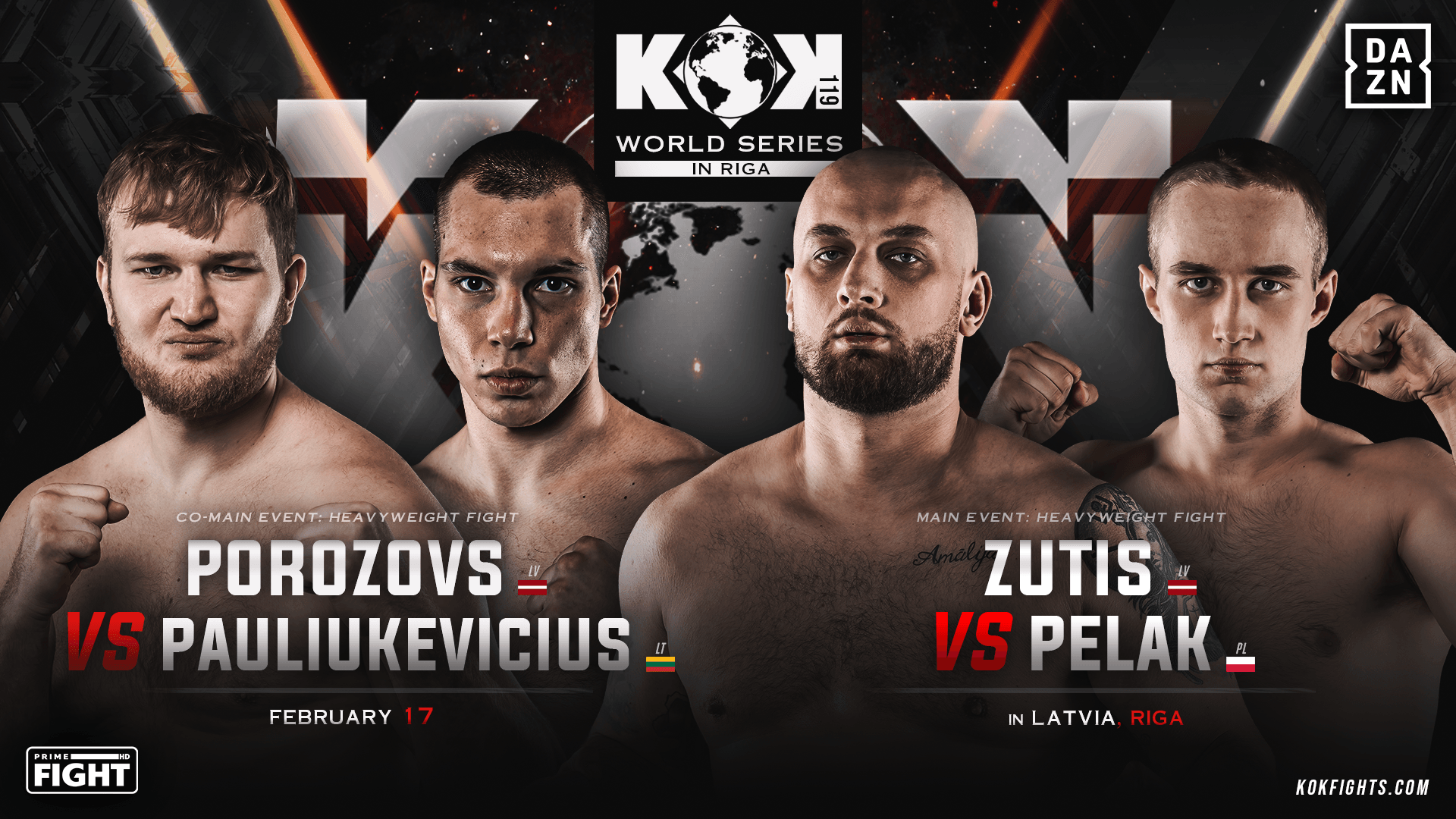 Watch KOK 119: Riga, Latvia Live Stream | DAZN NE