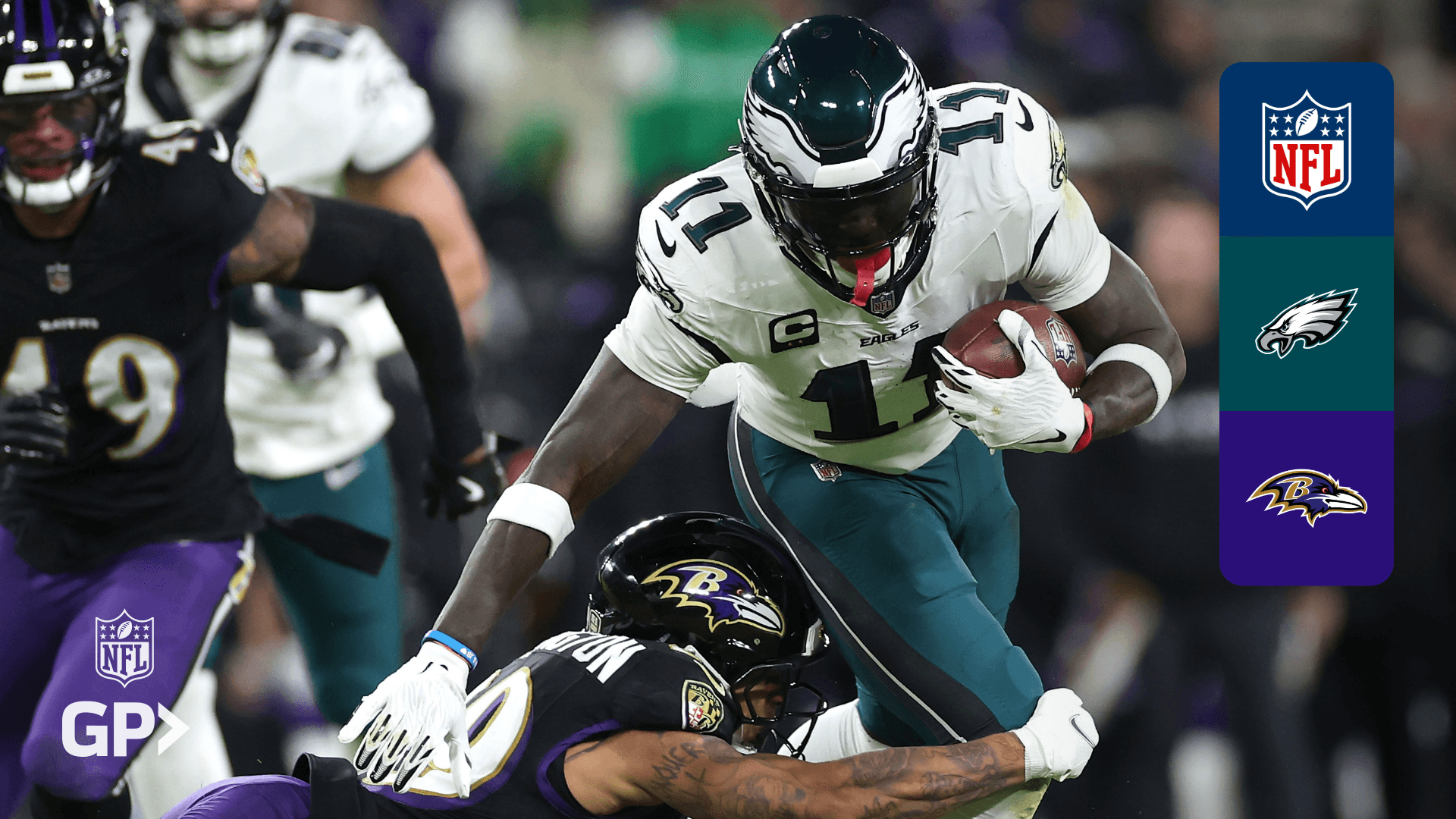 Watch Eagles @ Ravens (in French) Live Stream | DAZN BE