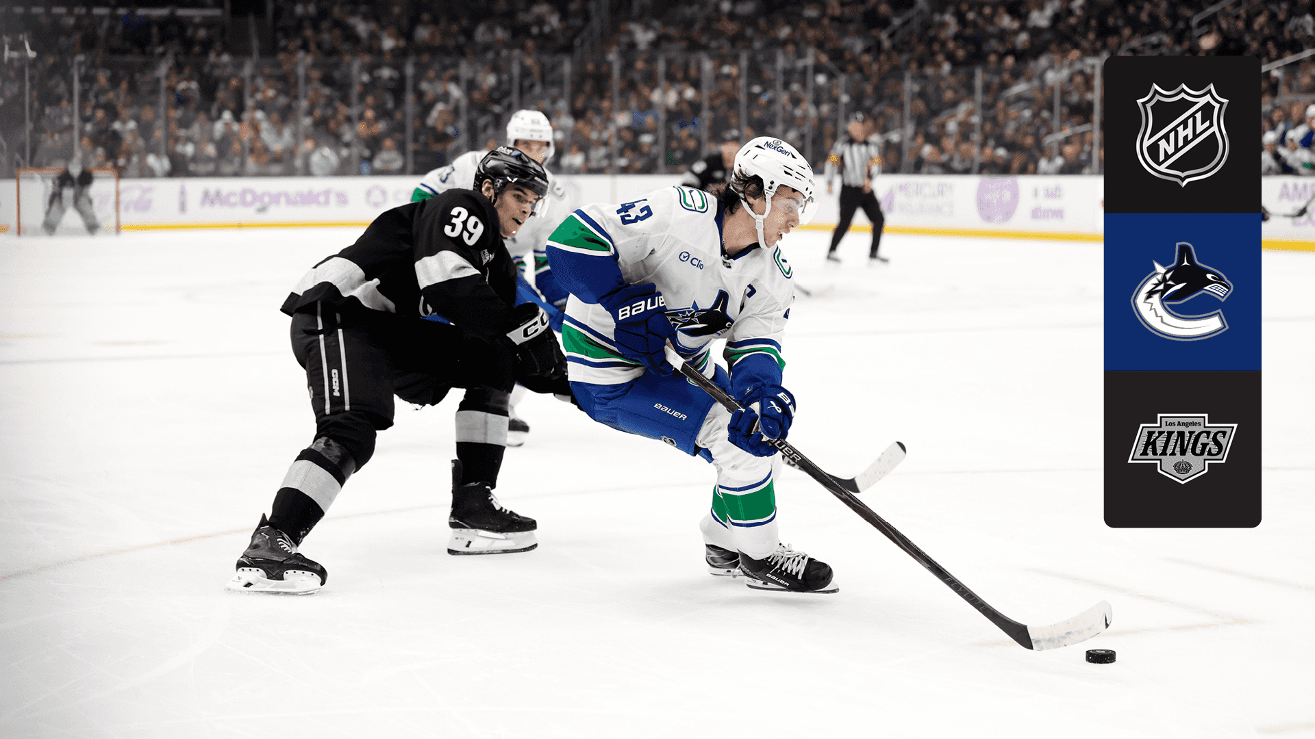 Watch Canucks @ Kings Live Stream Online | DAZN IT