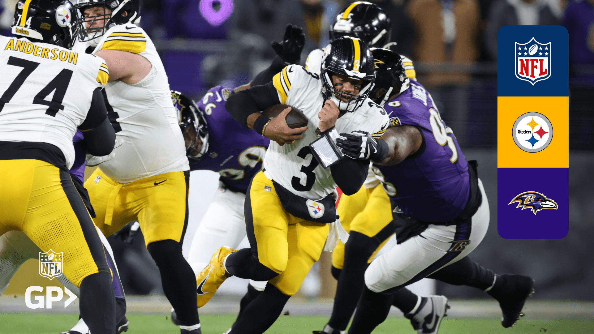شاهد البث المباشر لـ Steelers @ Ravens | DAZN LY