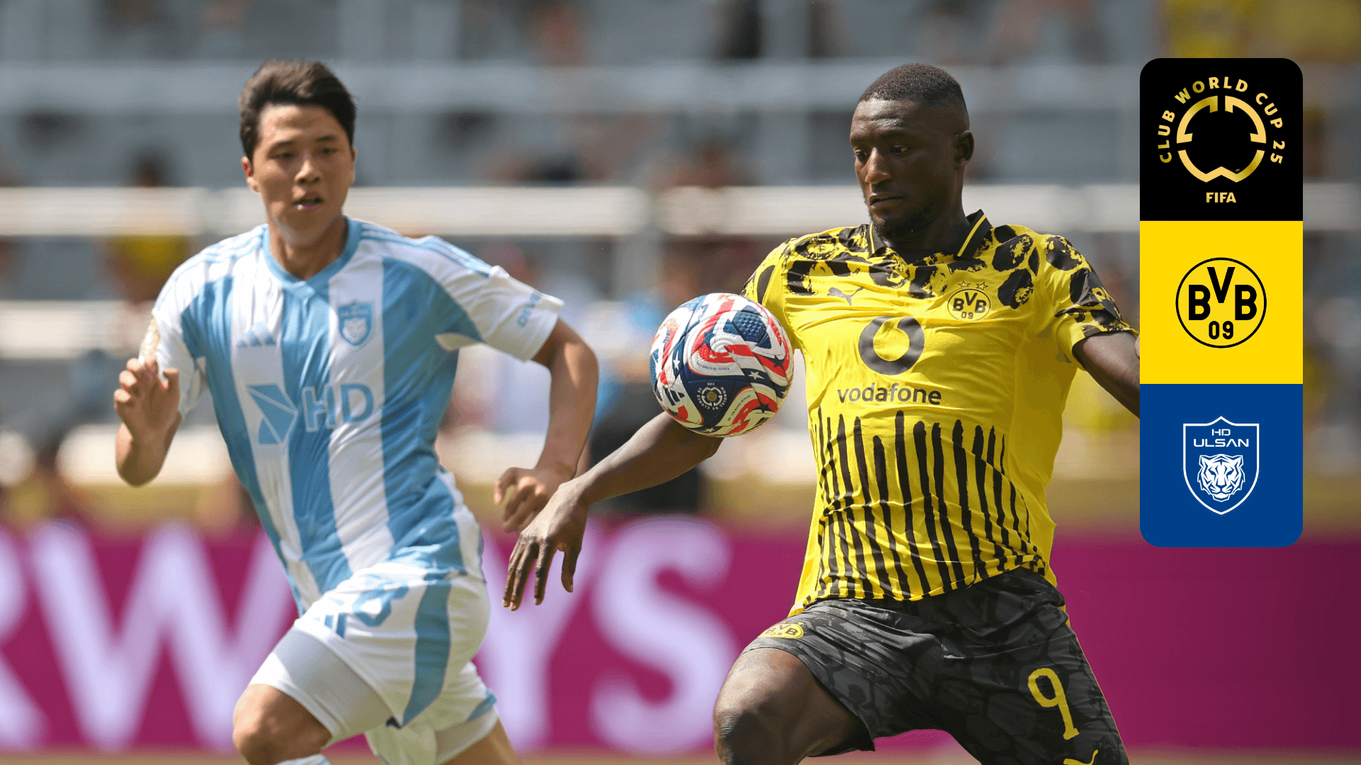 觀看 多特蒙德 vs 蔚山HD：F組 線上直播串流 | DAZN TW