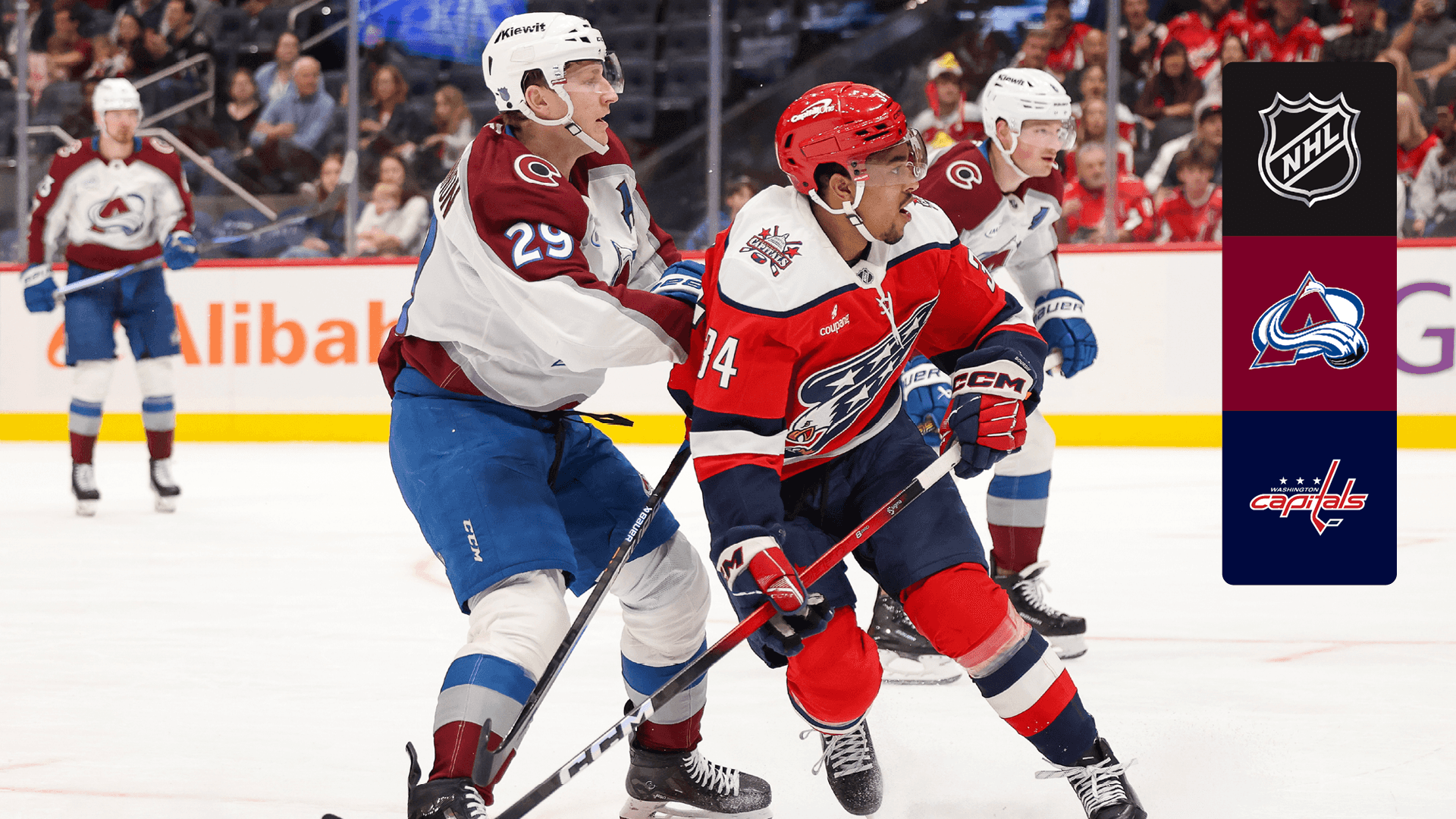 Watch Avalanche @ Capitals Live Stream Online | DAZN JO