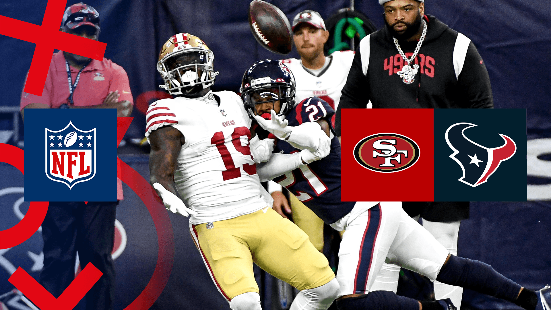 Regarder 49ers @ Texans en Direct Live | DAZN CA